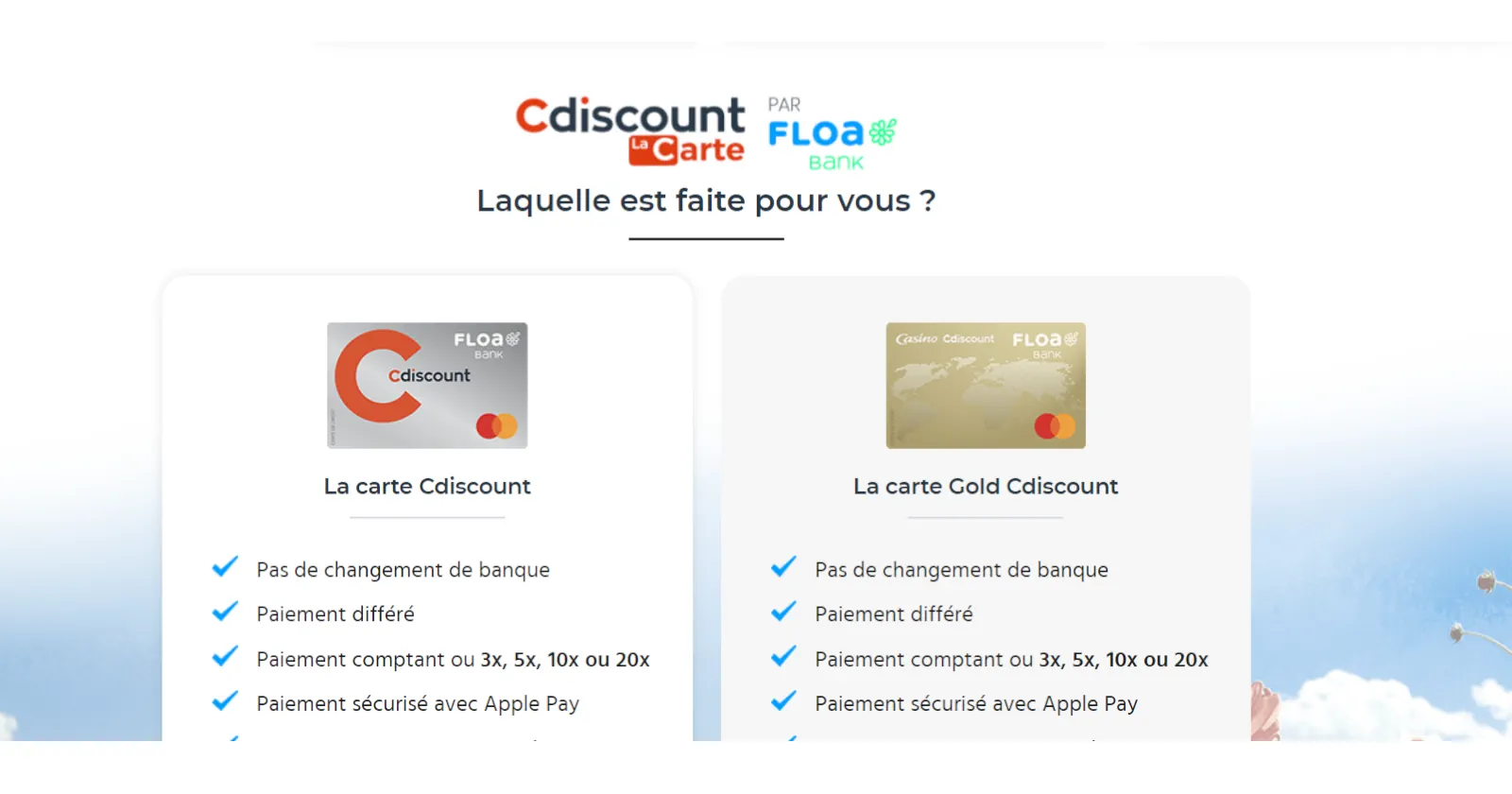 Carte Cdiscount - Découvrez ses avantages